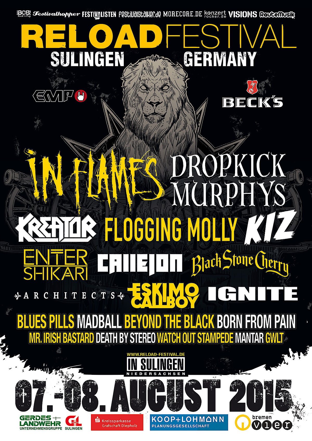 More bands for Reload Festival | Wacken Open Air