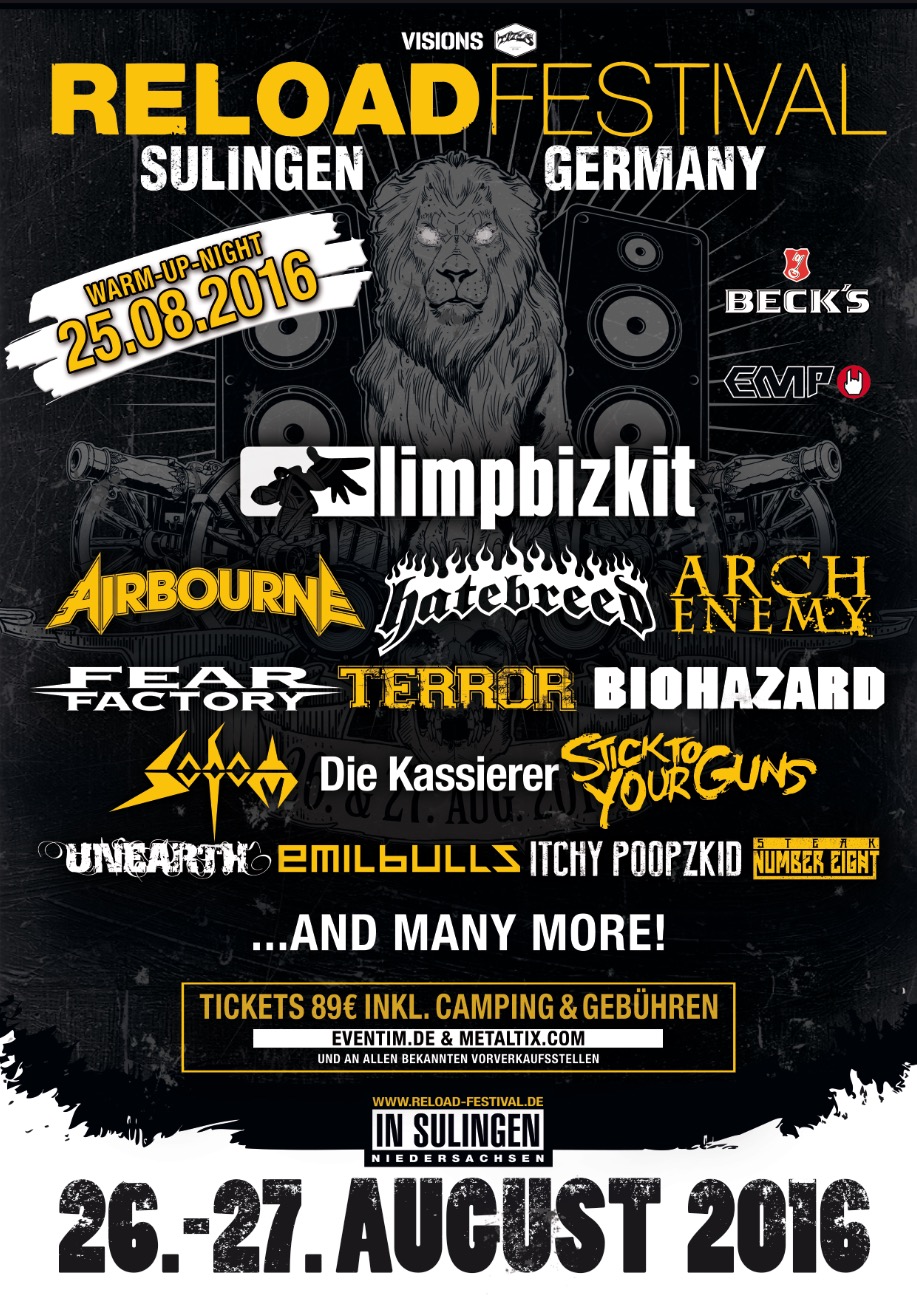 Reload Festival to confirm first headliner plus four more acts | Wacken ...