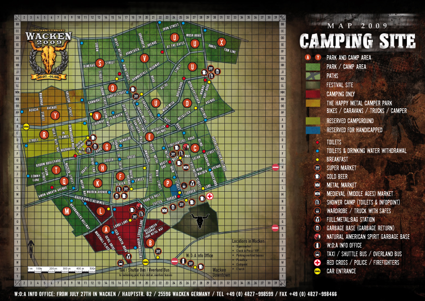 W:O:A Campingsite and Holy Wacken Land maps are online | Wacken Open Air