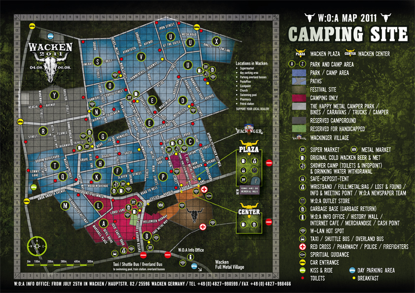 Holy Wacken Land & Camping Site Maps are online | Wacken Open Air
